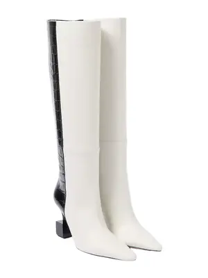 Jacquemus Les Bottes Bisou Leather Knee-high Boots - Black