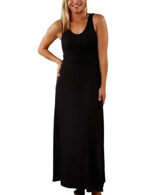 UV SKINZ V-neck Maxi Dress - Black