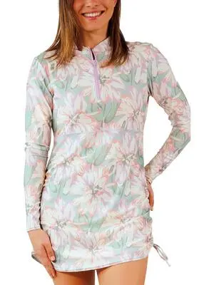 UV SKINZ Convertible Swim Shirtdress - Aurora Bloom