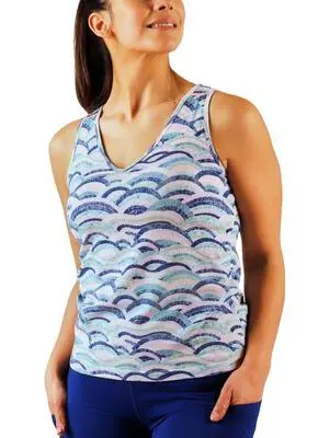 UV SKINZ UV Skinz Everyday Shelf Bra Tank Top Mosaic Knolls