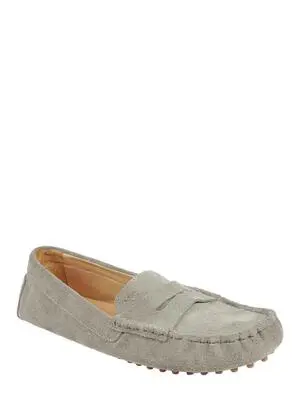 NATIONAL COMFORT Talulah Penny Loafer - Light Grey Suede