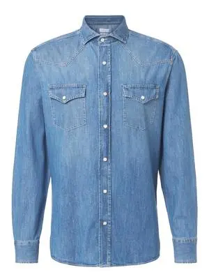 Brunello Cucinelli Denim Shirt - Blue