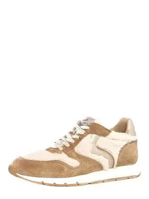 VOILE BLANCHE Julia Genuine Shearling Sneaker - Brown-beige