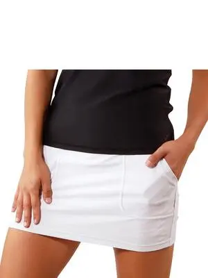 UV SKINZ Active Swim Skirt White