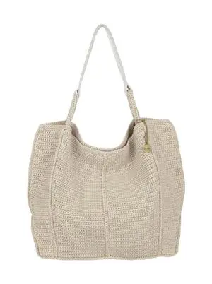 THE SAK Los Feliz Large Hand Crochet Tote Bag - Ecru