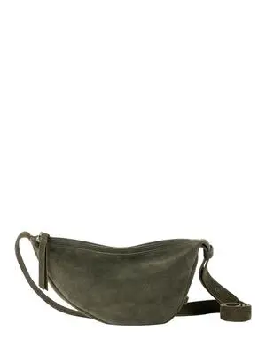 THE SAK Tess Sling Crochet Bag Moss Suede
