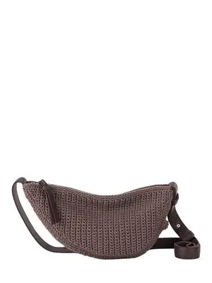 THE SAK Tess Sling Crochet Bag Mushroom
