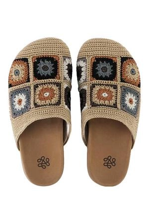 THE SAK Bolinas Crochet Clogs - Acorn Patch