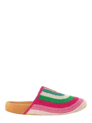 THE SAK Bolinas Crochet Clogs Beach Stripe