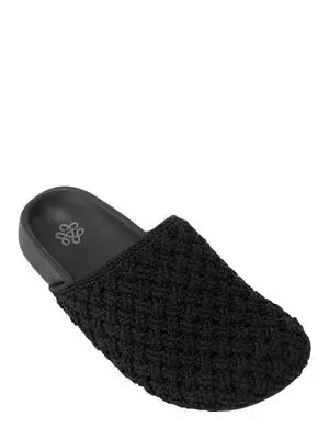THE SAK Bolinas Crochet Clogs Black Cozy