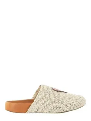 THE SAK Bolinas Crochet Clogs - Ecru Rosewood Heart