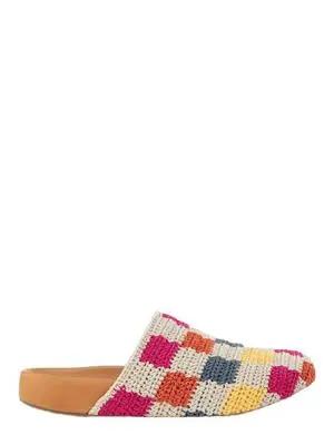 THE SAK Bolinas Crochet Clogs Multi Check