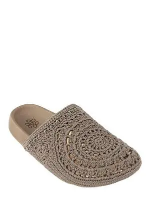 THE SAK Bolinas Crochet Clogs Mushroom Medallion