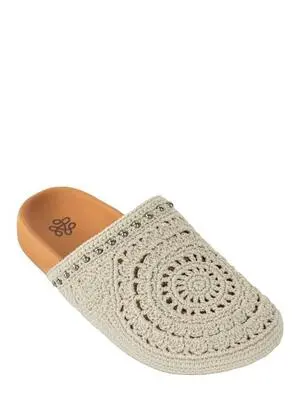 THE SAK Bolinas Crochet Clogs - Natural Medallion