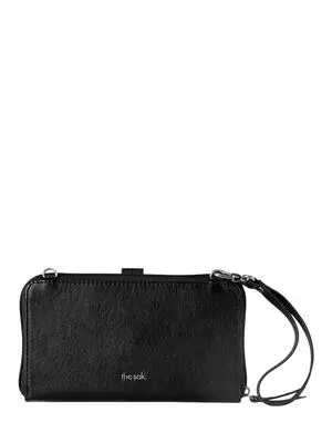 THE SAK The Sak Iris Smartphone Crossbody Bag Black Leaf Embossed