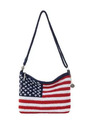 THE SAK Lumi Convertible Crossbody Hand Crochet Bag Americana