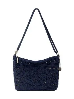 THE SAK Lumi Convertible Crossbody Hand Crochet Bag Denim Medallion