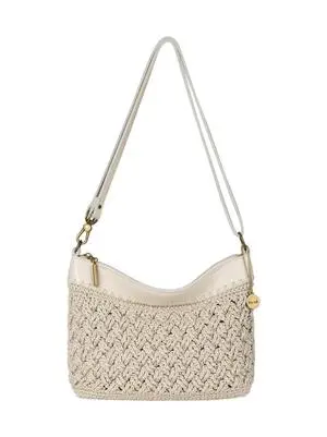 THE SAK Lumi Convertible Crossbody Hand Crochet Bag Ecru Cozy