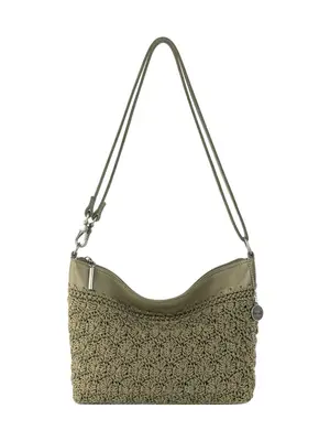 THE SAK Lumi Convertible Crossbody Hand Crochet Bag Loden Primrose