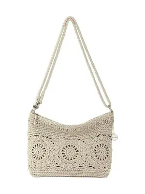 THE SAK Lumi Convertible Crossbody Hand Crochet Bag - Natural Medallion