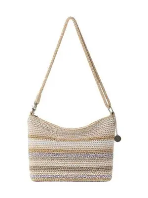 THE SAK Lumi Convertible Crossbody Hand Crochet Bag Sand Stripe
