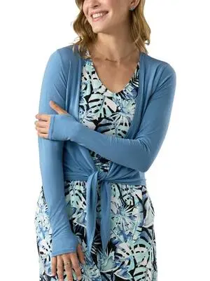 UV SKINZ Long Sleeve Crossover Wrap - Baltic
