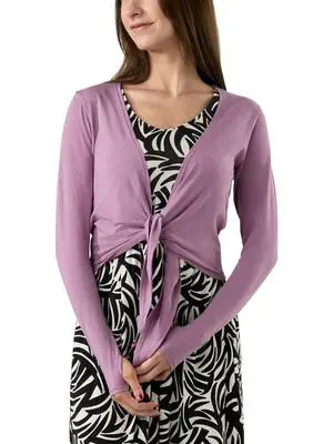 UV SKINZ Long Sleeve Crossover Wrap - Grape