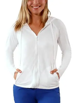 UV SKINZ Hooded Jacket - White