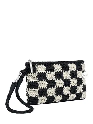 THE SAK Vita Wristlet Black Check