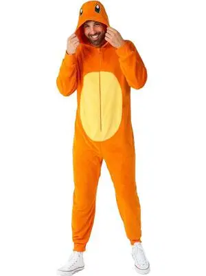 Opposuits Pokémon™ Charmander Fleece Jumpsuit - Orange