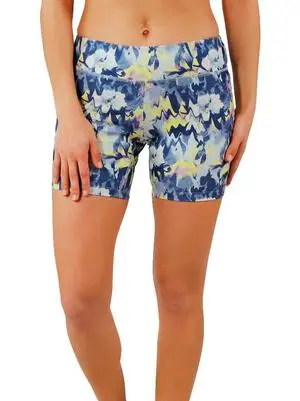UV SKINZ Active Swim Shorts - Marbled Floral