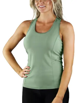 UV SKINZ UV Skinz Racerback Swim Tank Sage