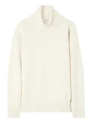 Another Tomorrow Recycled Cashmere And Wool-blend Turtleneck Sweater - Ivory