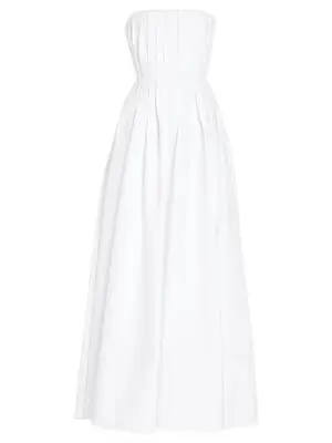 Simkhai Thalia Strapless Maxi Dress - White