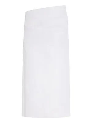 Brandon Maxwell The Isobel Belted Midi Skirt White