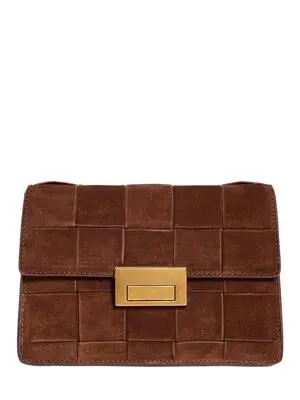 LOEFFLER RANDALL Delphine Leather Clutch - Espresso