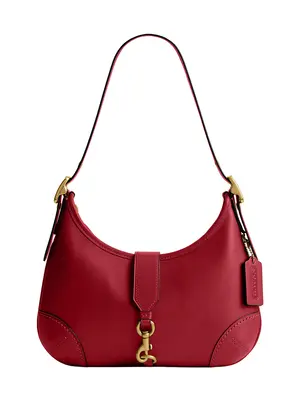 COACH Hampton Hobo Bag Brass/ruby