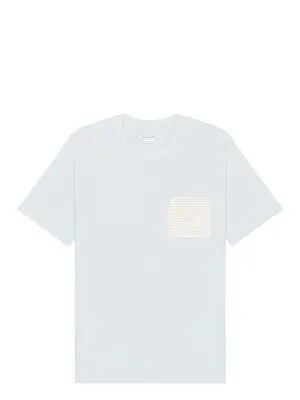 Bottega Veneta Jersey T-shirt With Notebook Pocket In Baby Blue - Bubble