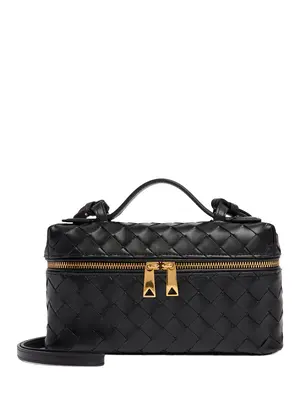 Bottega Veneta BOTTEGA VENETA Leather Vanity Case Black