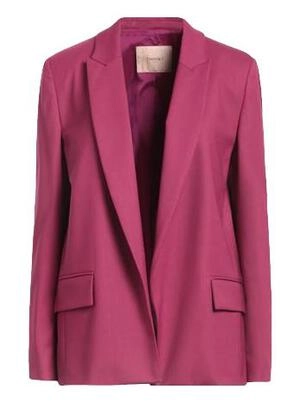 TWINSET Flannel Blazer - Fuchsia