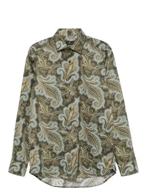 Etro Paisley-print Shirt Green