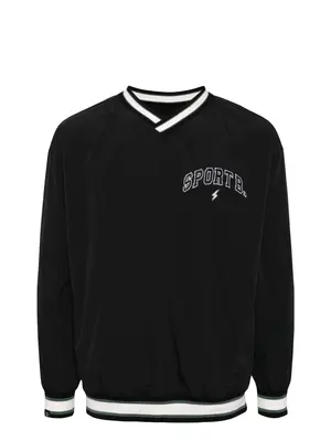 AGNES B. V-neck Pullover - Black