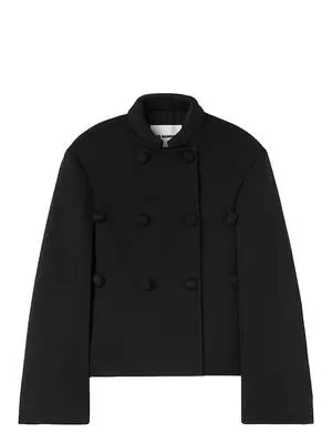 JIL SANDER Oversized Wool-blend Blazer - Black