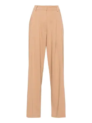 FORTE_FORTE Dart-detailed Tapered Trousers - Neutrals