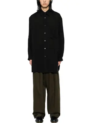 Yohji Yamamoto Yohji Yamamoto Loose-Fit Trousers Green