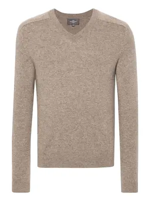 Eric Bompard V-neck Sweater - Brown