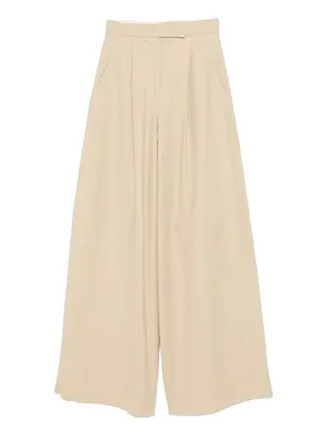 Max Mara Max Mara Avoriaz Wide Leg Trousers Neutrals
