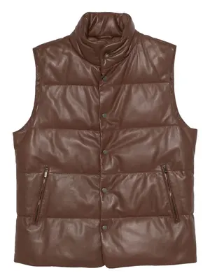 BOGGI MILANO Boggi Milano Leather Padded Gilet