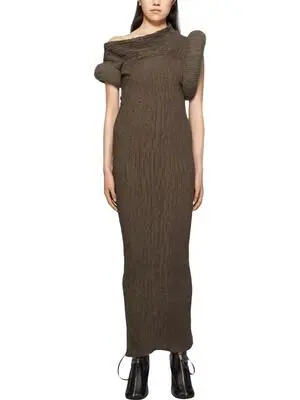 Acne Studios Asymmetric Dress - Brown