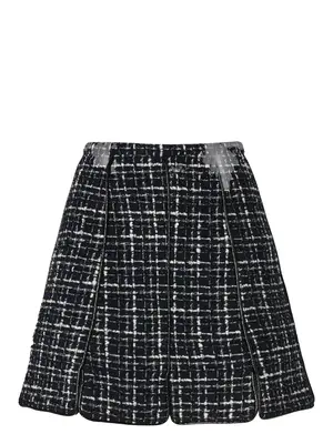 GENNY Tweed Panelled Mini Skirt